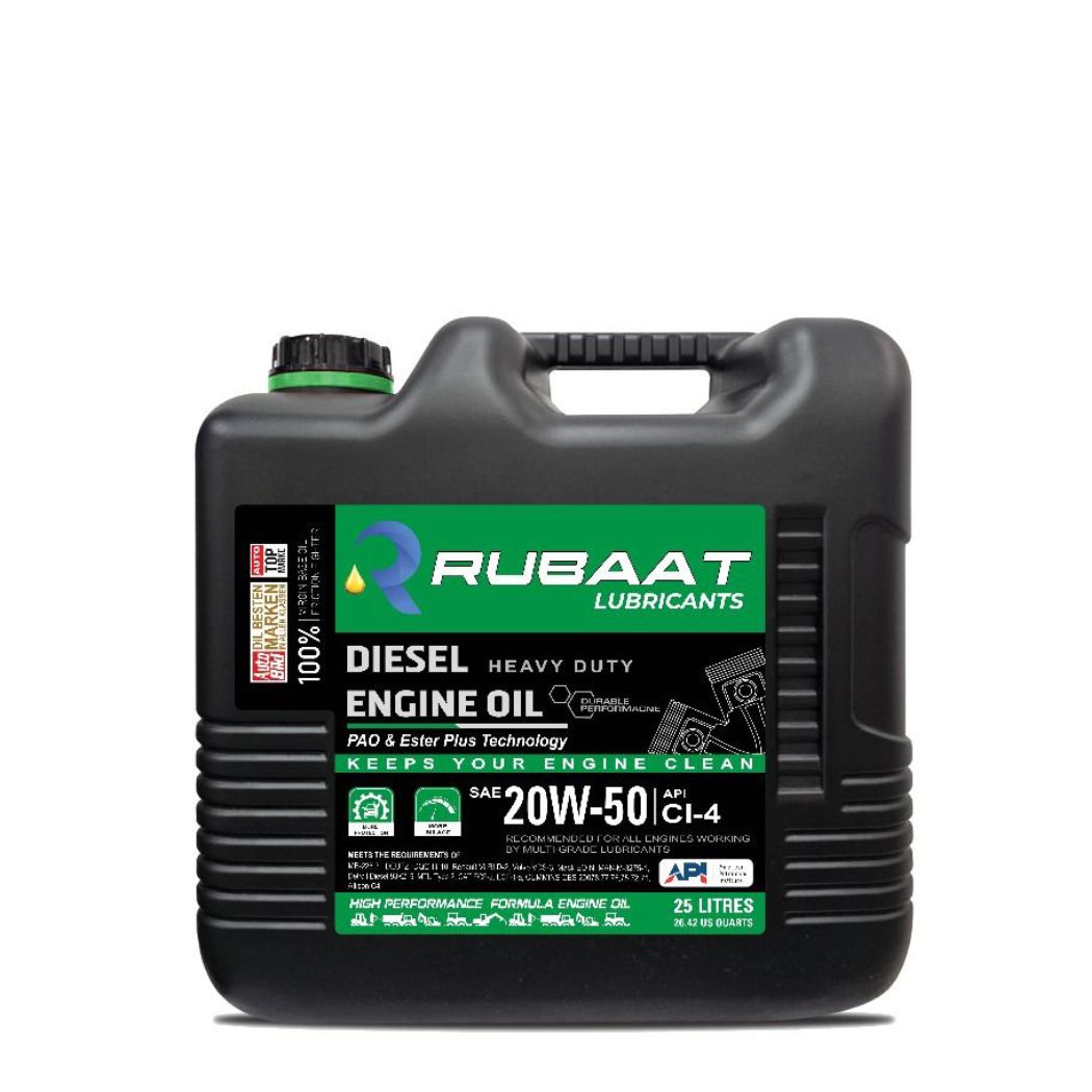 Diesel Heavy-Duty Engine Oil - 20W-50 CI-4 (25 Liters) - Rubaat
