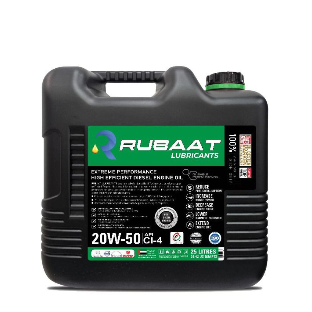 Diesel Heavy-Duty Engine Oil - 20W-50 CI-4 (25 Liters) - Rubaat